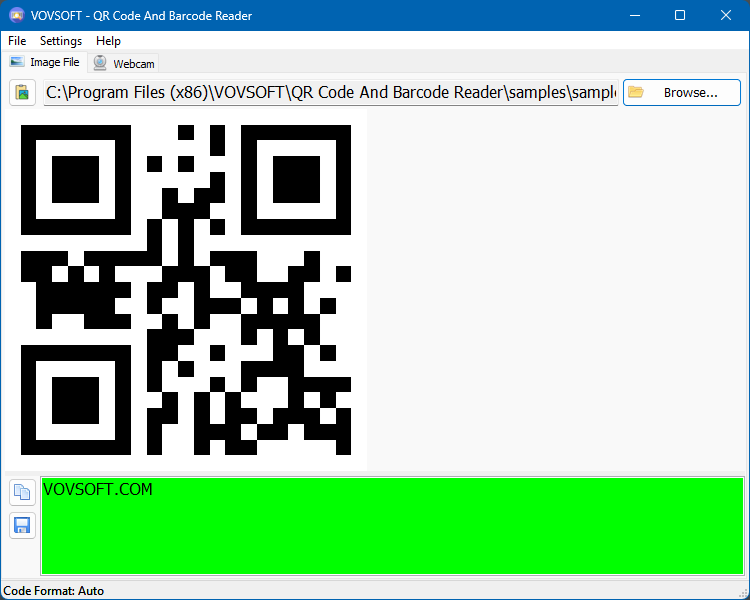QR Code And Barcode Reader For PC Scans Files And Webcam QR Code And Barcode Reader For PC Scans Files And Webcam